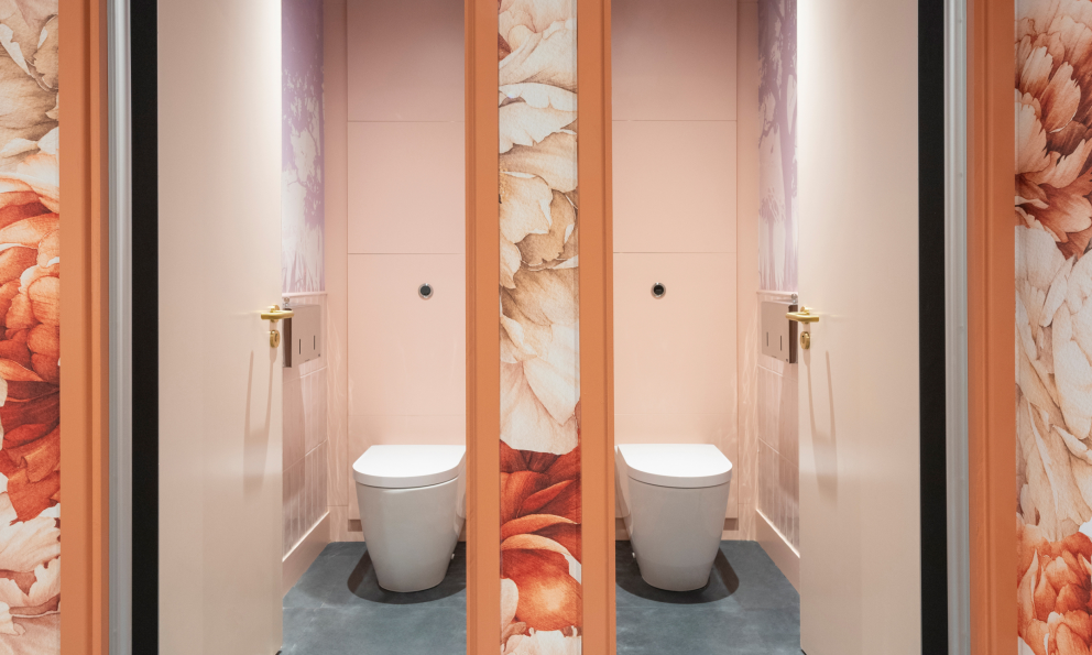 Head Over Heels gets an unapologetically fun washroom upgrade - Concept ...